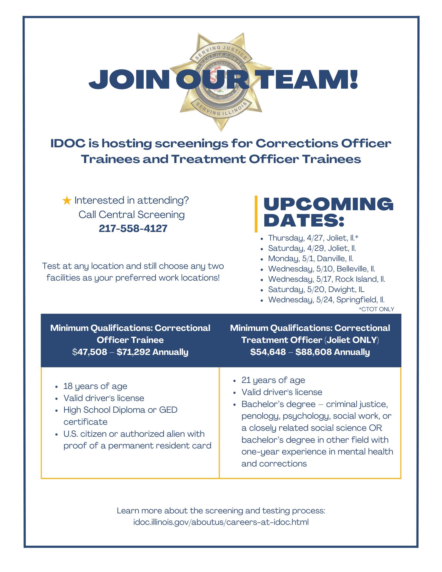 Correctional Treatment Officer Trainee